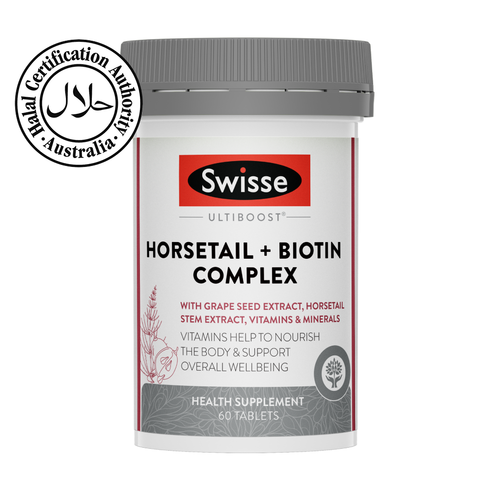 Swisse Ultiboost Horsetail + Biotin Complex – Swisse Malaysia