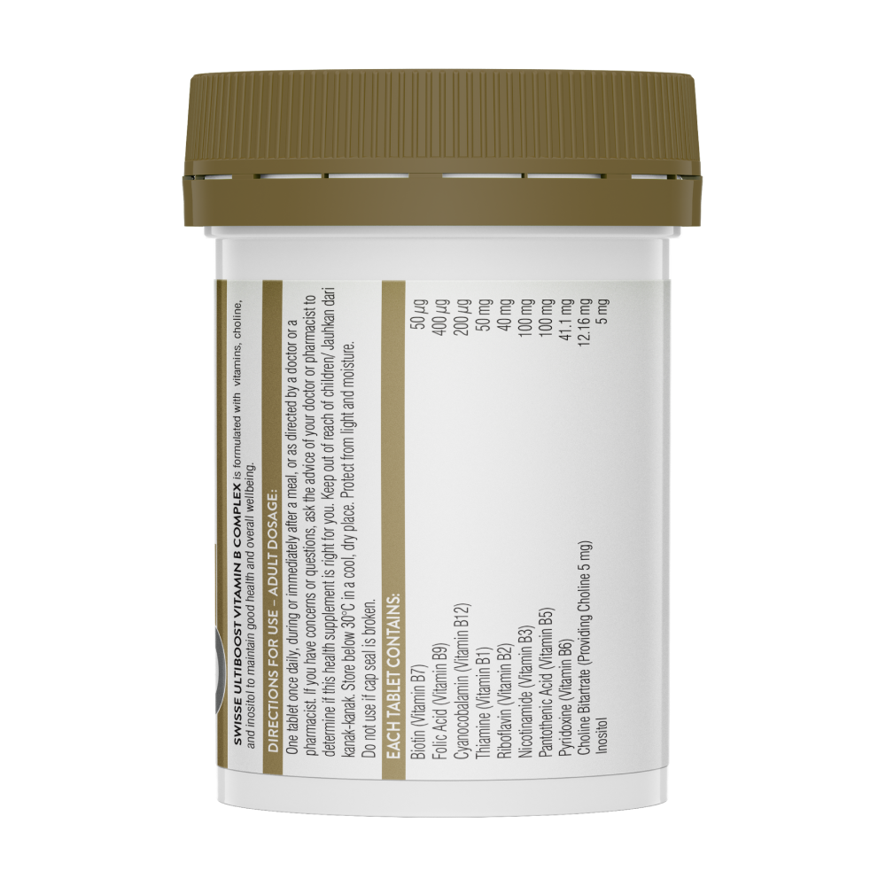 Swisse Ultiboost Vitamin B Complex 60 Tabs – Swisse Malaysia