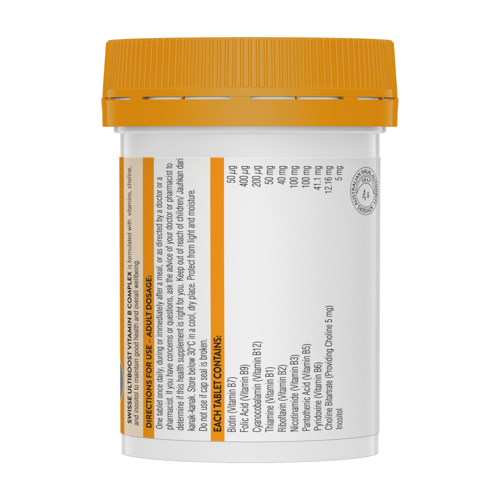 Swisse Ultiboost Vitamin B Complex 60 Tabs – Swisse Malaysia